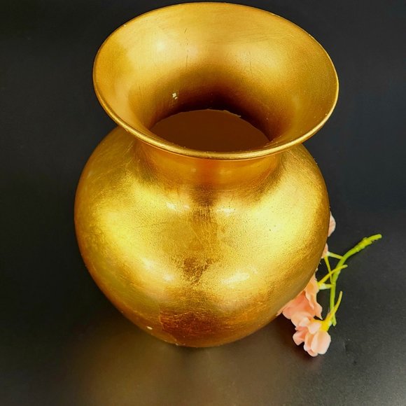 Accents | Vintage Mikasa Sia Collection Ceramic Gold Color Vase 7 34 ...